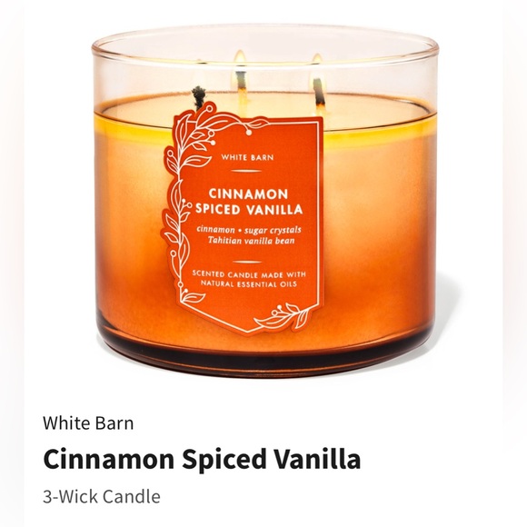White Barn | Accents | Nib White Barn Cinnamon Spiced Vanilla Scented ...